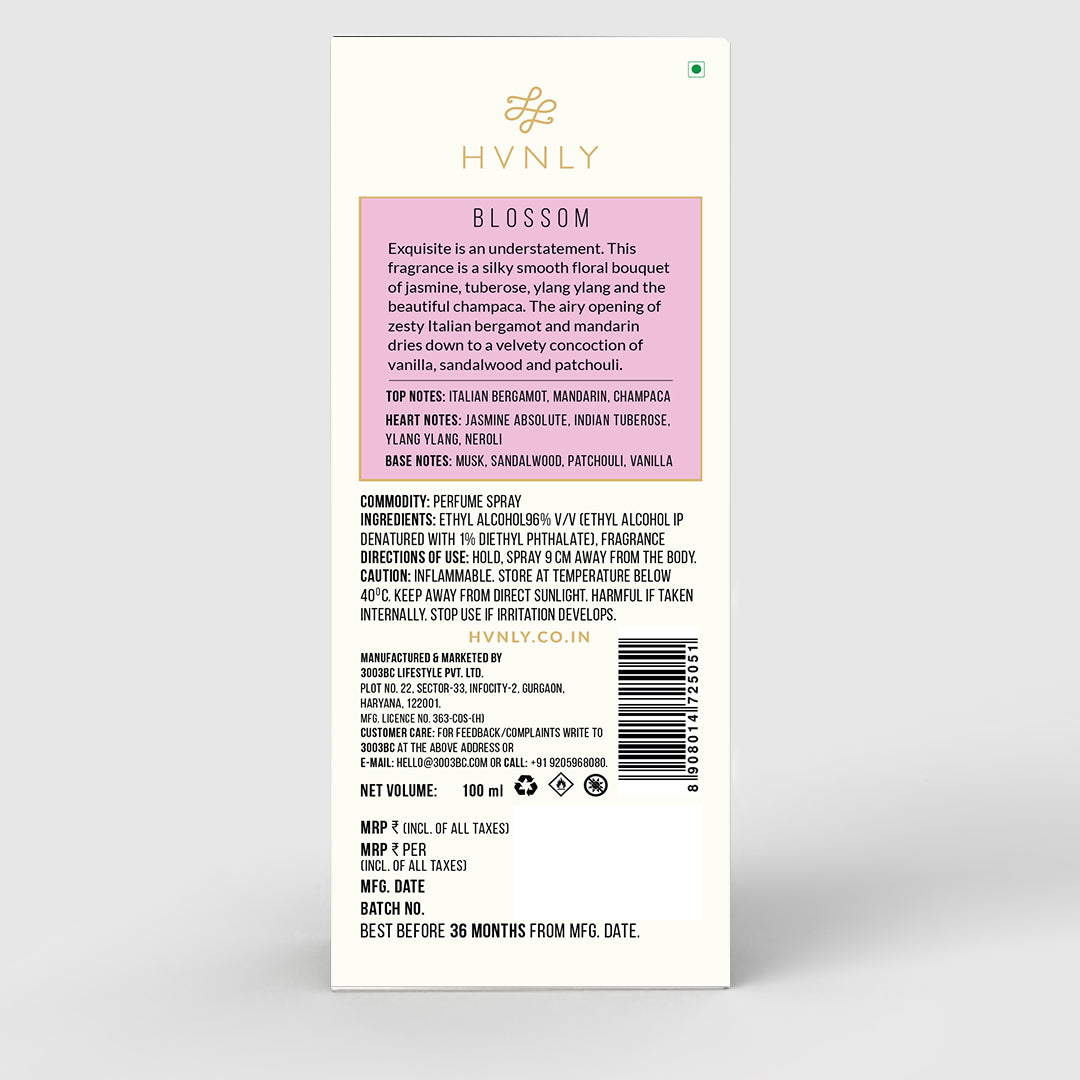 Buy Blossom Perfume for Women Online | Eau de Parfum (EDP) - HVNLY